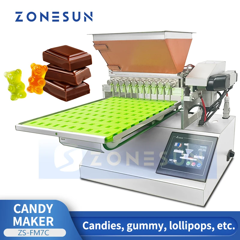 ZONESUN-Chocolate-Depositor-Gummy-Candy-Making-Machine-Caramel-Ganache ...