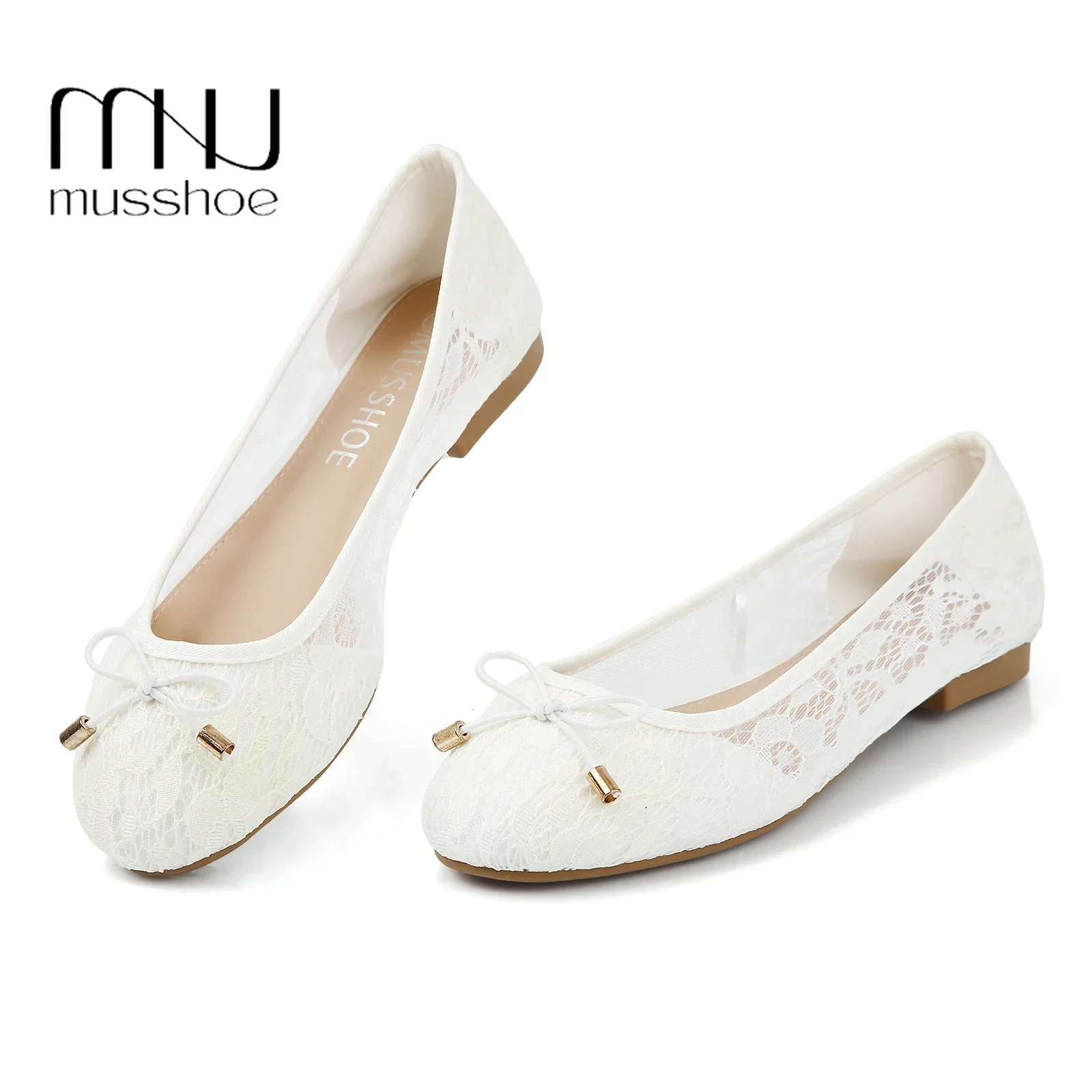 MUSSHOE-Women-Flat-Shoes-Summer-Slip-on-Sole-Single-Women-s-Shoe-Mesh ...
