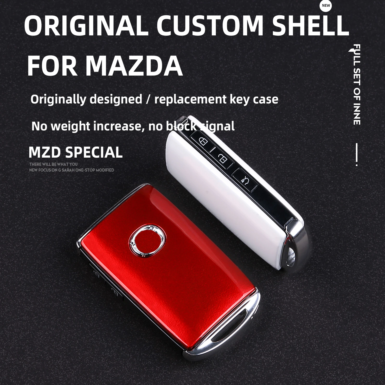 Mazda 3 CX30 CX5 CX8 MX 30.CX 3 Key Case Protection Key Cover Shell Keychain Ring Car Protective ...