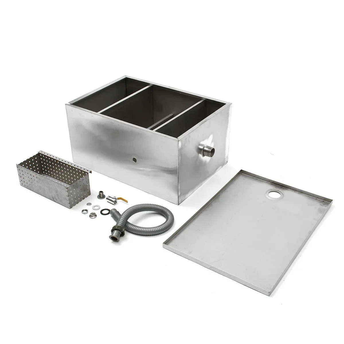 400-250-250mm-Waste-Water-Treatment-Tools-Stainless-Steel-Grease-Trap ...