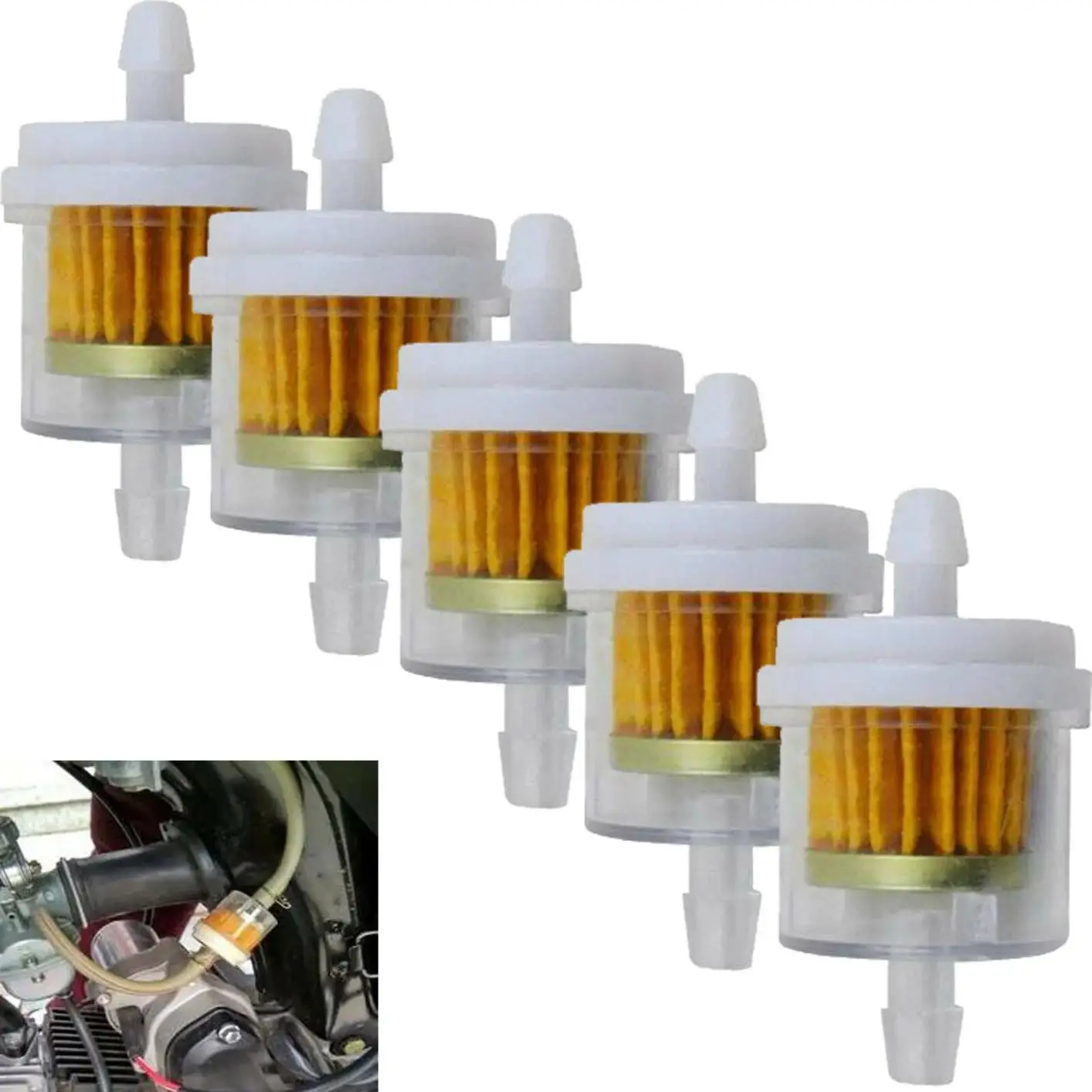 10Pcs-Motorcycle-Fuel-Gas-Filter-Inline-Carb-Gasoline-Fuel-Filters-with ...