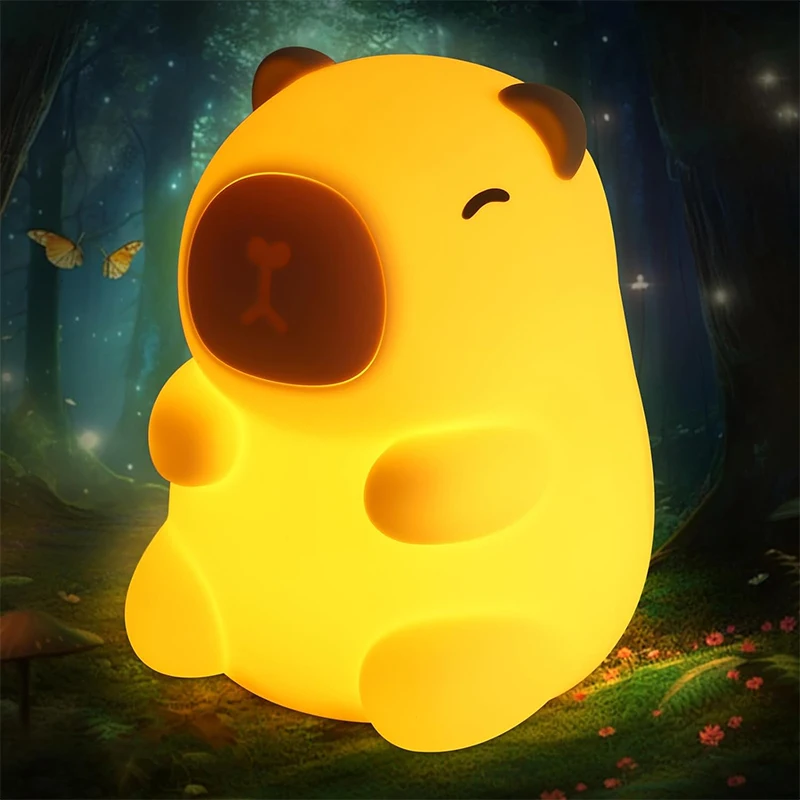Night Light for Kids, 7 Color Changing BPA-Free Silicone Lamp with ...