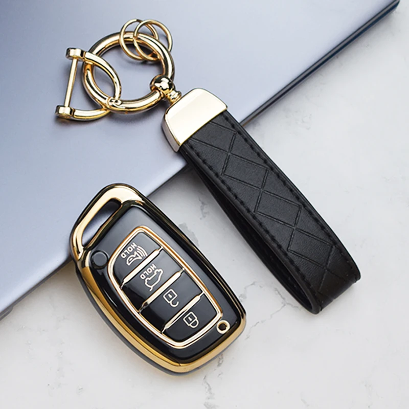 4 Button Soft TPU Shell Fob For Hyundai Ix35 Ix45 I10 I30 I40 Tucson ...