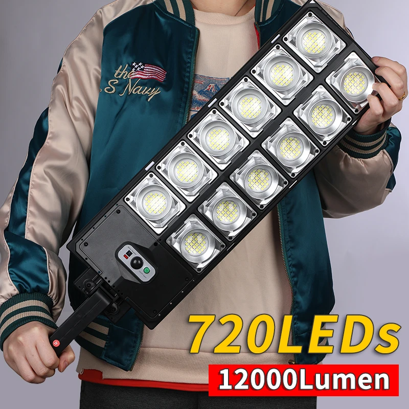 Newest 10000 Lumens Solar Light Outdoor Waterproof LED Lamp With Motion ...