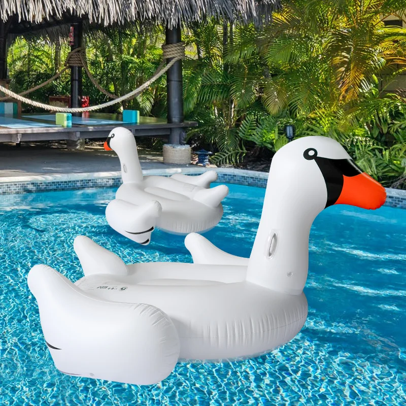 Gaint Swan Flamingo Inflatable Float Swimming Ring Float Circle Pool Party Toys Ride On Air ...