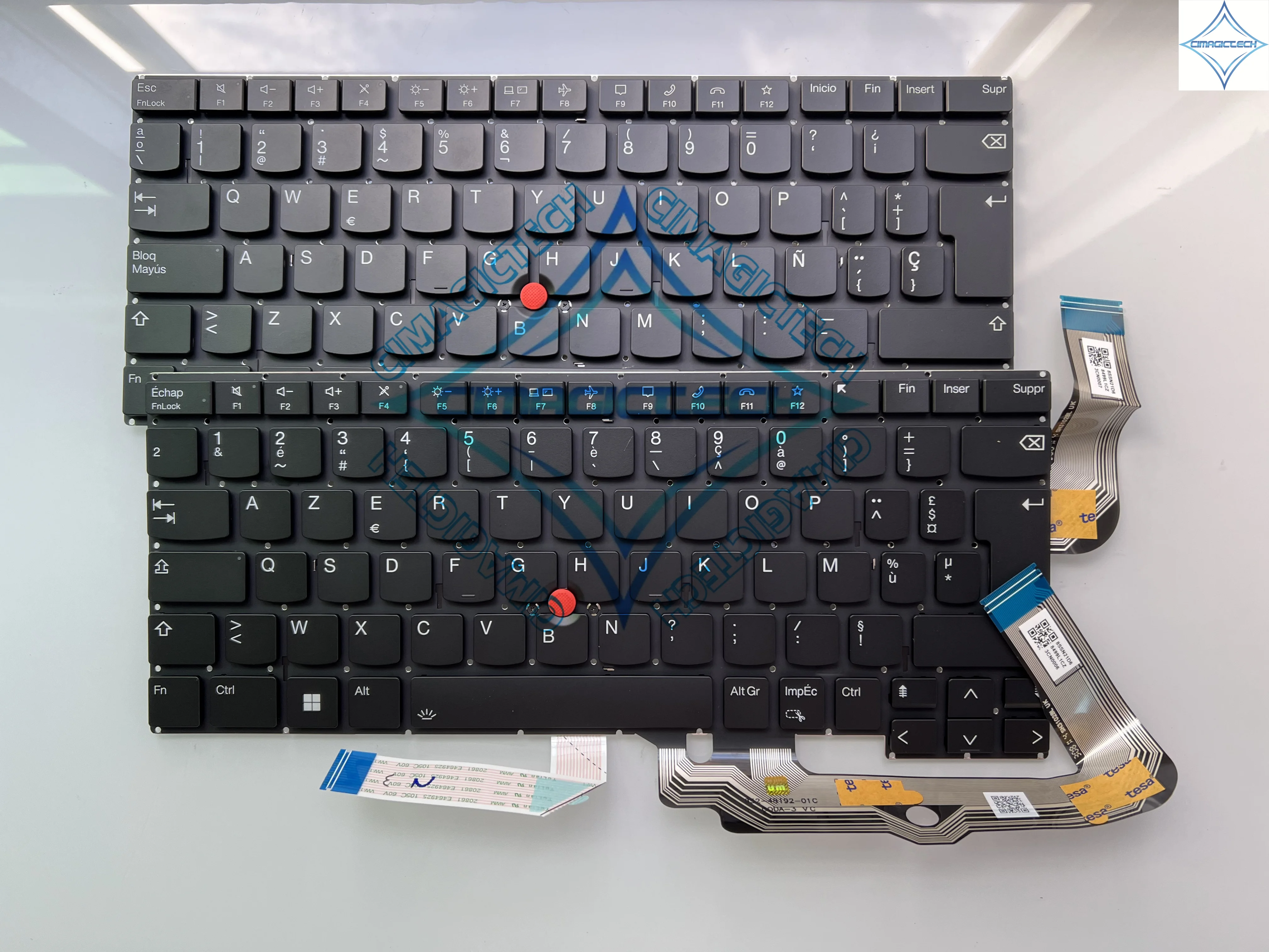 Nuevo teclado SP FR LA UK francés latino español para IBM Lenovo ...