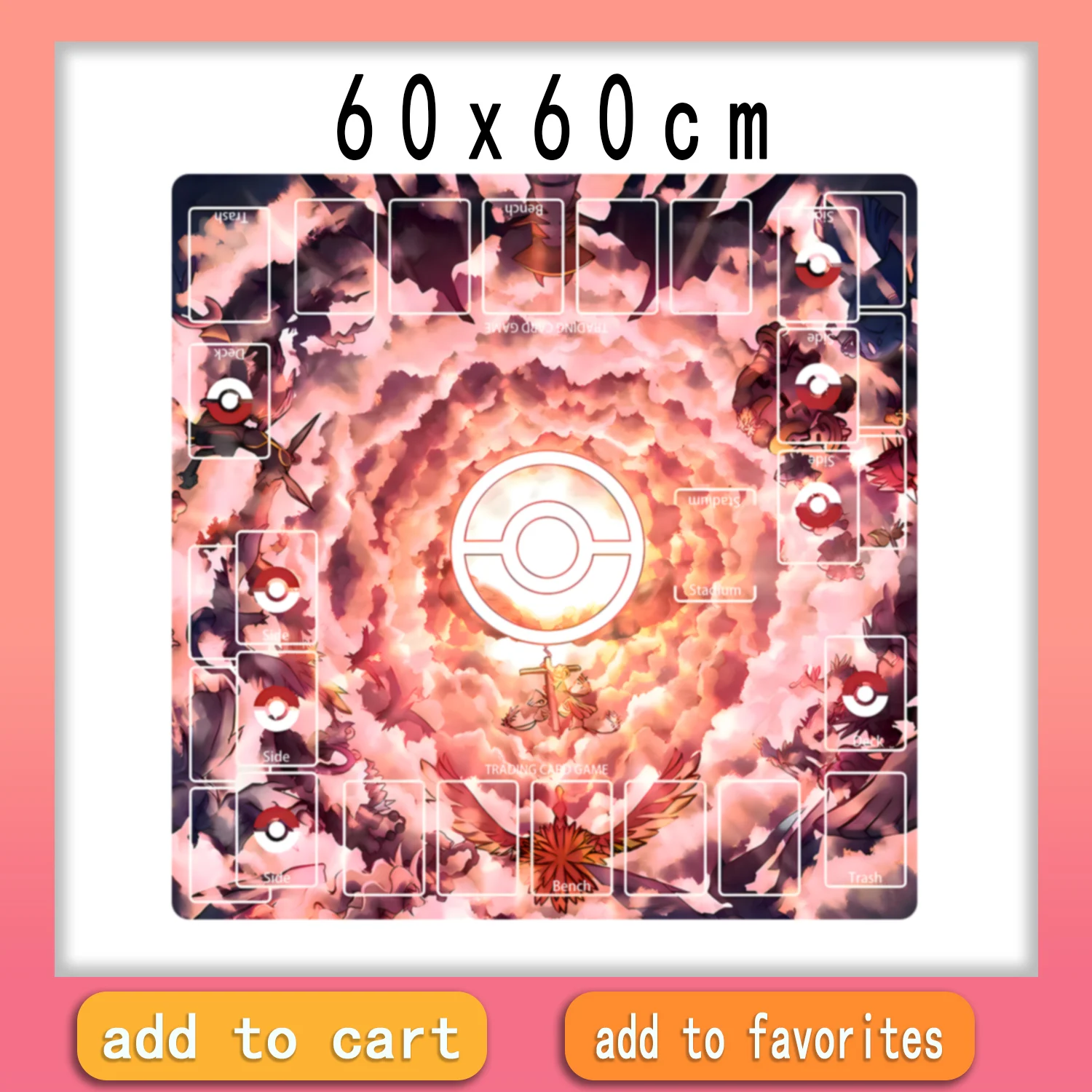 New TCG PTCG Battle Playmat Game Collection Cards Mat Scarlet Violet ...