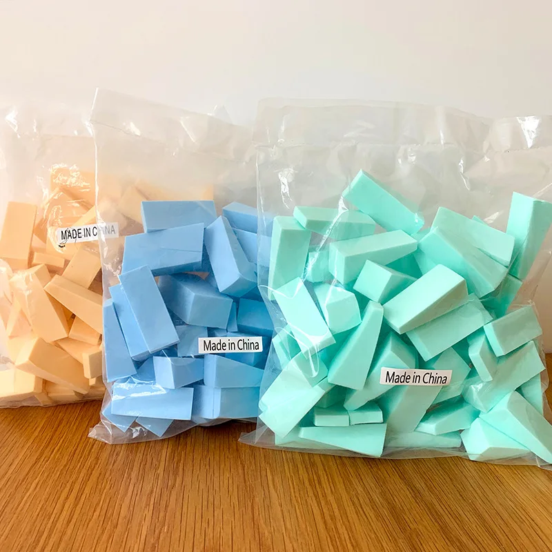 50-Pieces-Makeup-Sponge-For-Face-Curve-Blending-Latex-Free-Small-Wedge ...