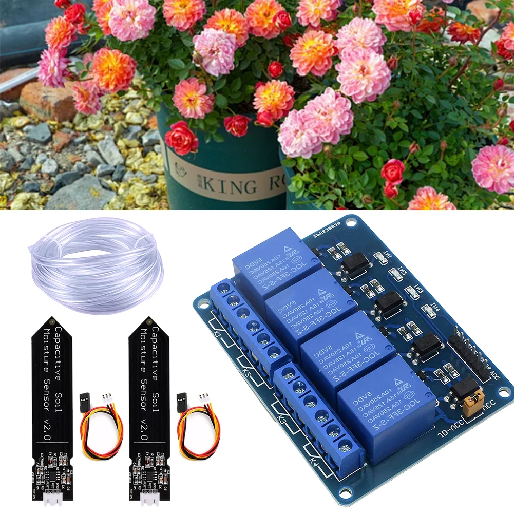 Automatic Irrigation DIY Kit Self Watering System with Capacitive Soil ...