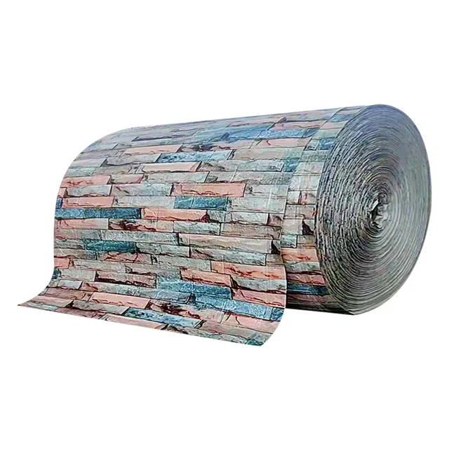 3D Soft Foam Brick Wallpaper Sticker Roll DIY Self Adhesive Living Room ...