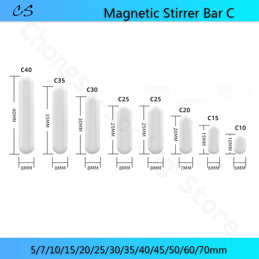 PTFE-Magnetic-Stirrer-Stir-Bar-Cylindrical-Type-C-Magneton-Stirring ...
