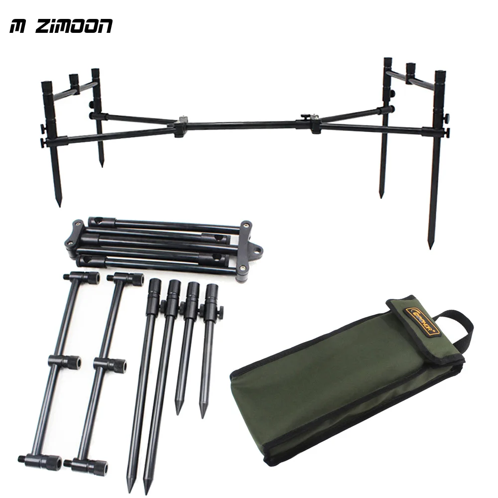 Adjustable-Carp-Fishing-Rod-Stand-Holder-Retractable-Fishing-Pole-Pod ...