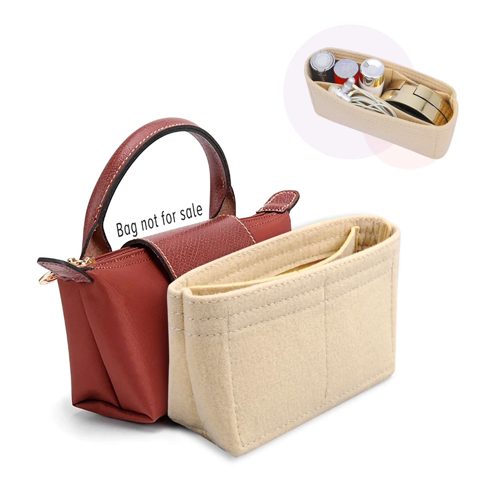 Bag-Organizer-for-Longchamp-Small-Tote-Bag-Timid-Bag-Storage-Finishing ...
