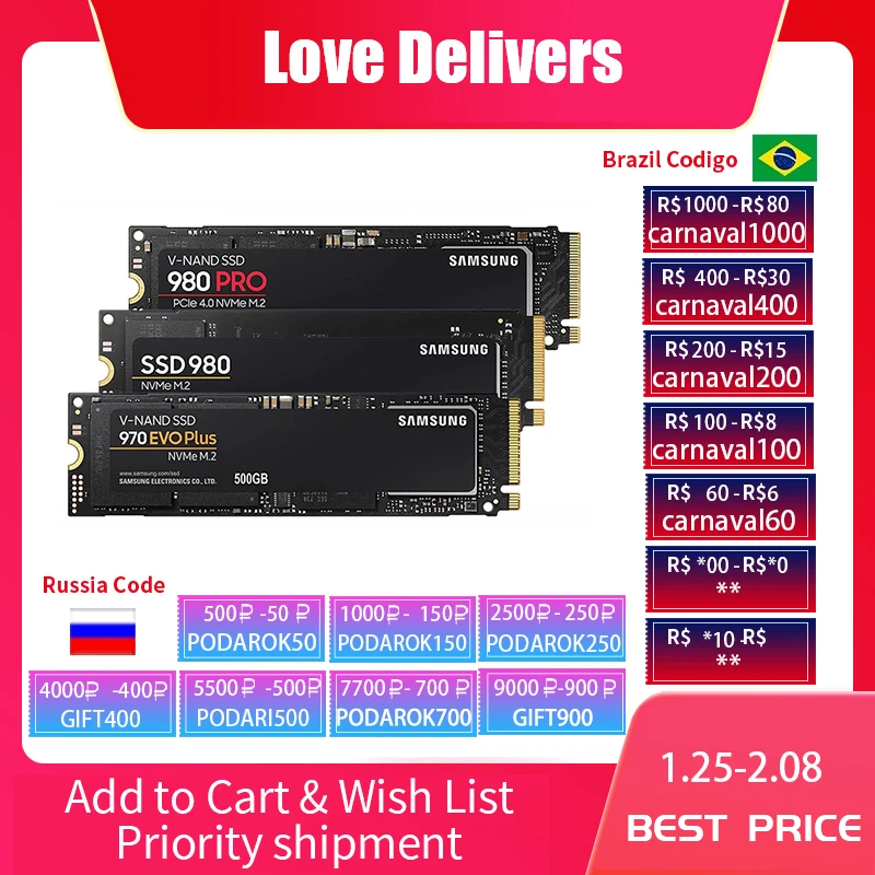 Ssd M.2 Samsung M2 1 Tb 500G 250G Hd Nvme 980 Pro Hard Drive Hdd Hard ...