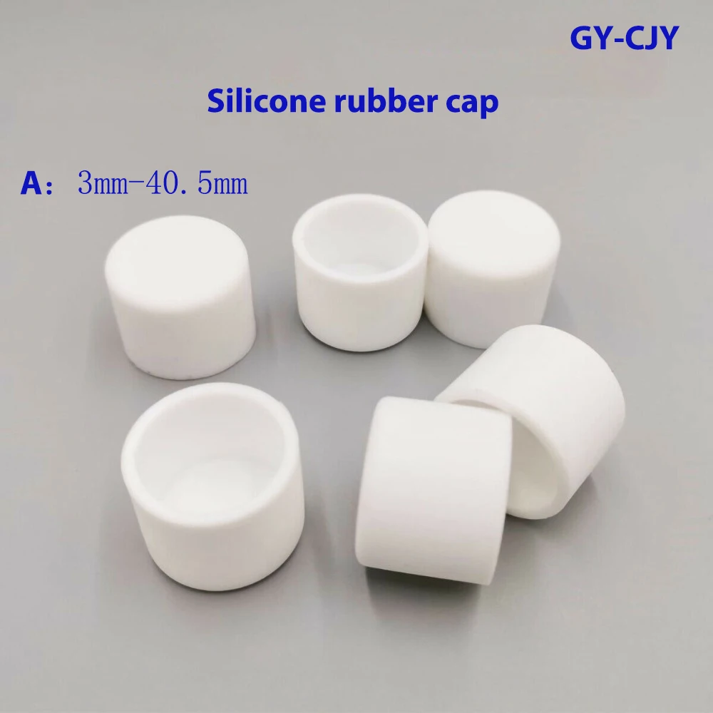 3-40-5mm-White-Silicone-Rubber-Round-Caps-Blanking-Cover-Seal-Stopper-U ...