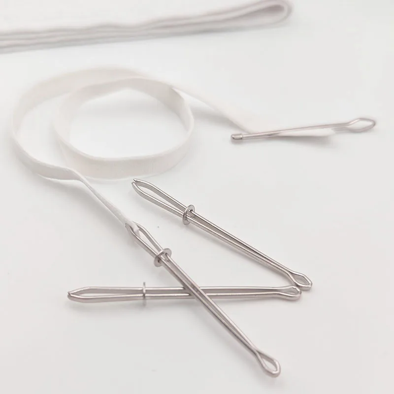 2pcs Steel Garment Clips Sewing DIY Tools Elastic Band Tape Punch ...