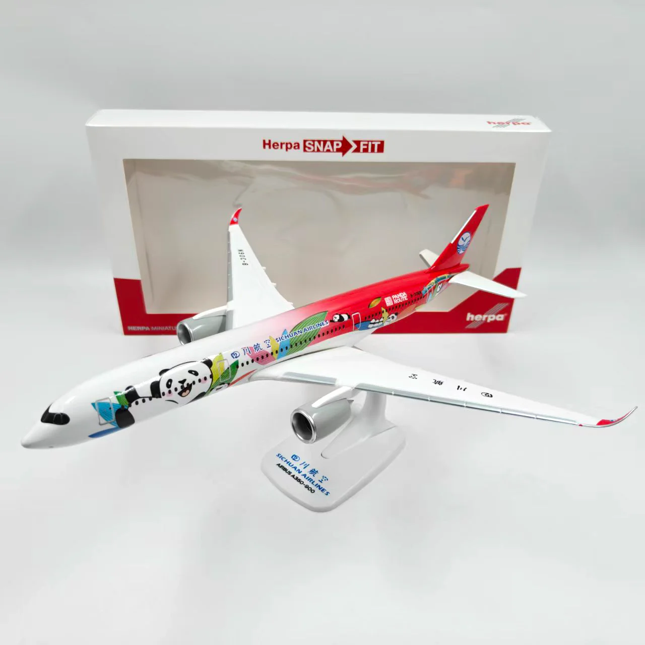 Diecast 1:200 Scale HERPA Sichuan Panda Airlines A350-900 Alloy ...