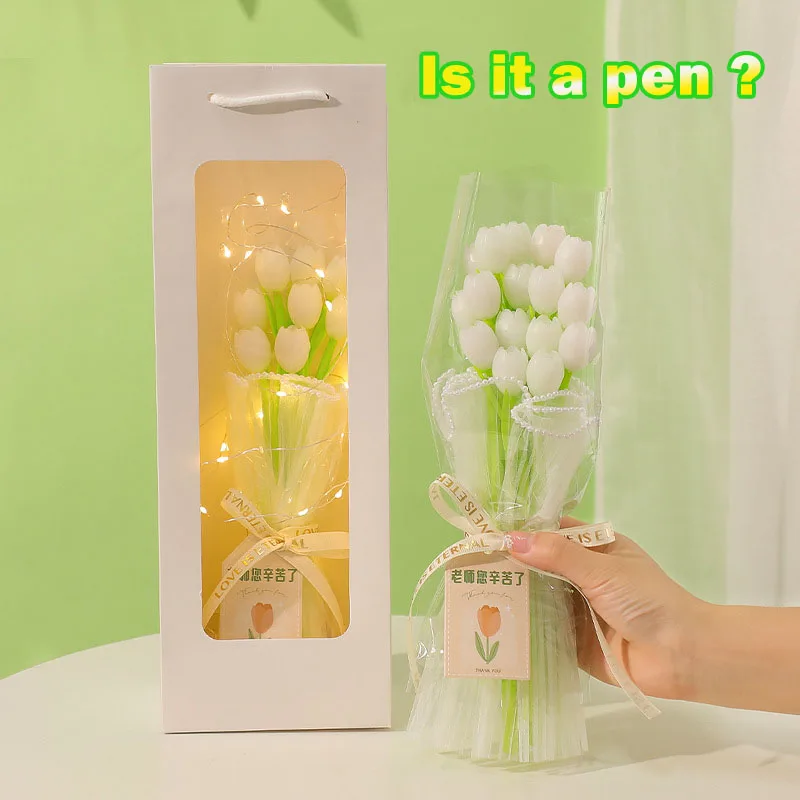 Gift-Pen-Set-Teachers-Day-Tulip-Soft-Silicone-Neutral-Gel-Pen-for-Girls ...