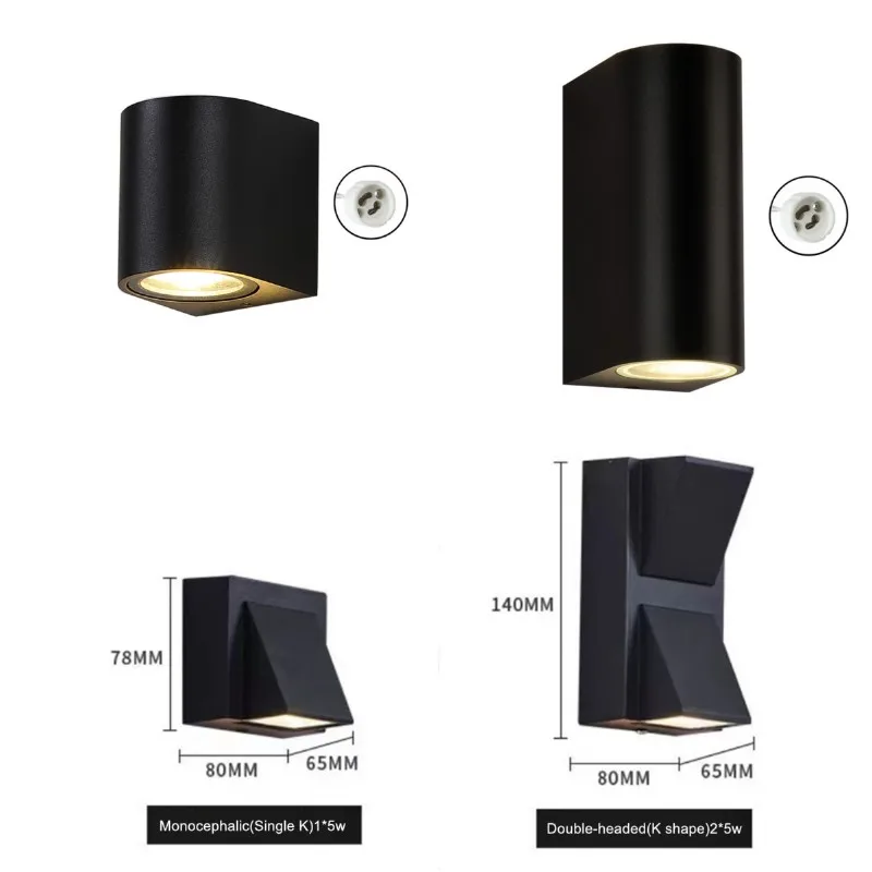 IP65-Waterproof-indoor-outdoor-LED-Wall-light-up-down-GU10-Led-Wall ...