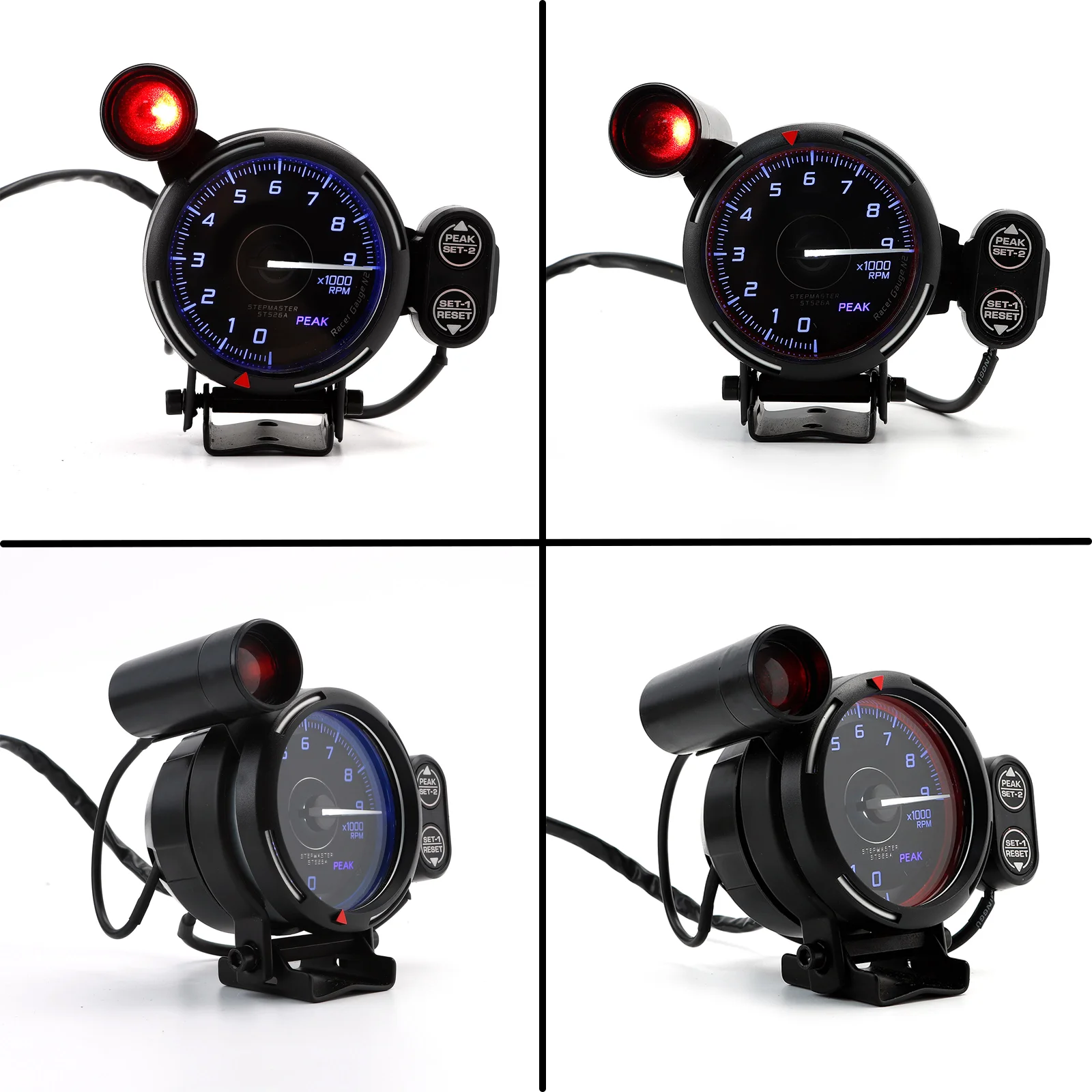 80MM Tachometer RPM Gauge N2 Series High Speed Stepper Motor 7 Colors ...