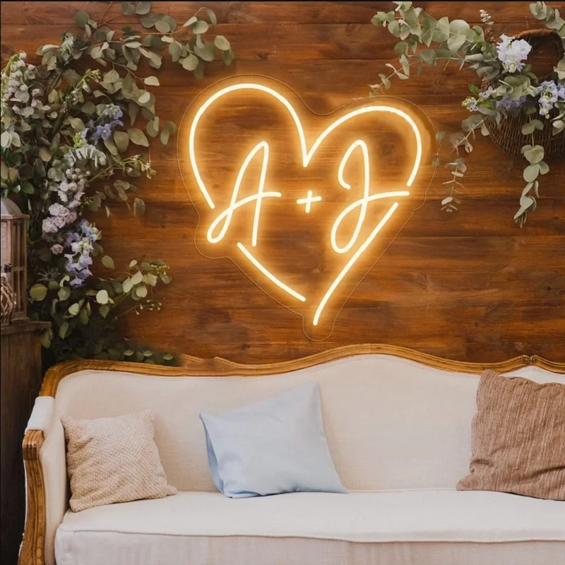 Custom Neon Sign Wedding Decor, Custom Led Sign Wall decor, Neon Name ...