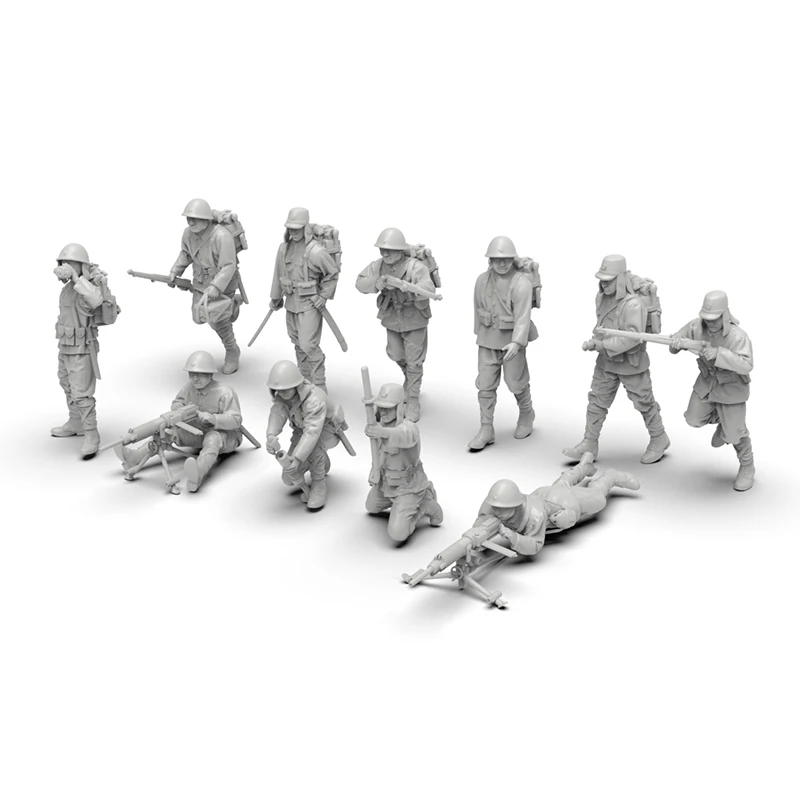 1/35 1/64 1/72 Scale World War 2 Soldier Resin Micro Miniature Figurine ...