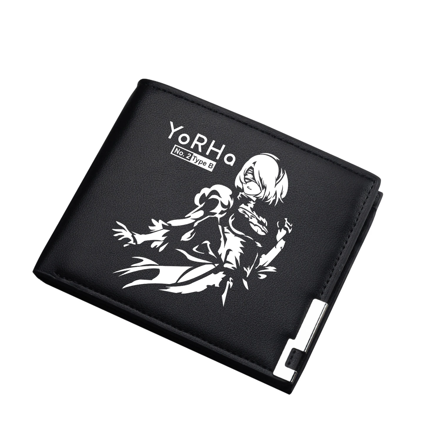 NieR:Automata Men Short Wallet YoRHa No.2 Money Bag Pu Leather Cartoon ...
