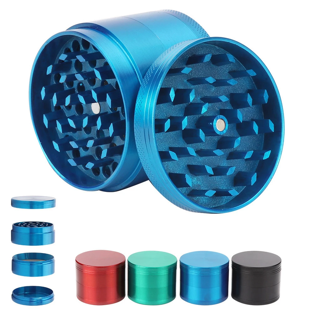 4-layers Herb Tobacco Grinder Manual Grass Spice Crusher Machine 40mm ...