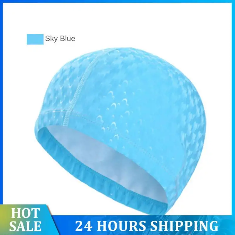 Caps-For-Swim-Durable-Water-Sport-Hats-Pvc-Waterproof-Swimming-Cap-High ...