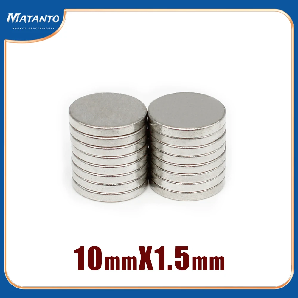 20-50-100-200-300-500PCS-10x1-5-Small-Round-Rare-Earth-Magnets-Magnet ...