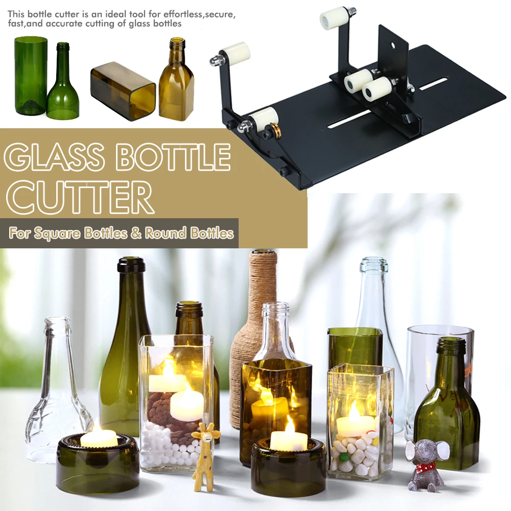Glass Bottle Cutter Tool DIY Square Round Wine Beer Glass Sculpture ...