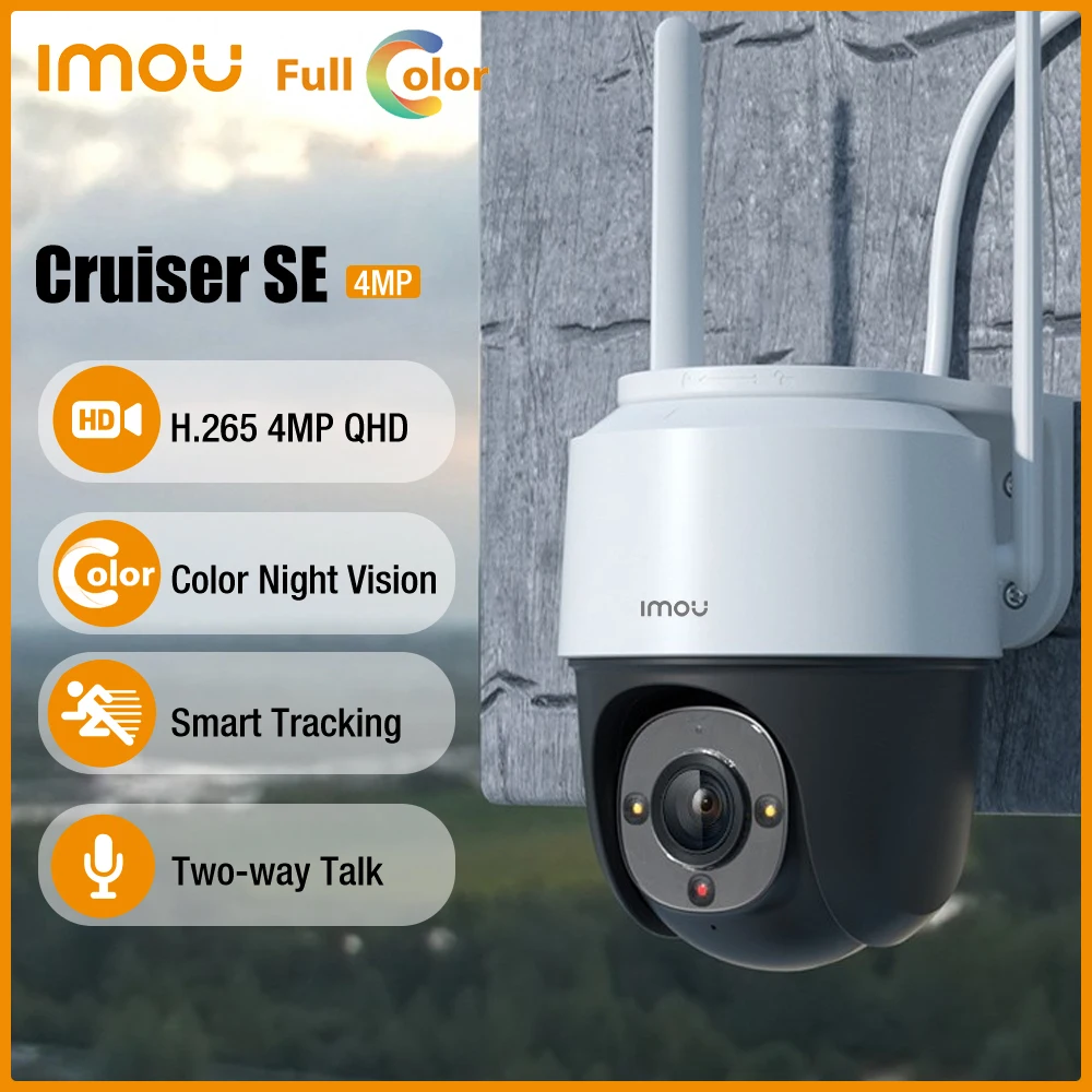 Dahua IMOU Cruiser SE 4MP H.265 Outdoor WiFi Camera PTZ Two-way Talk 16X Digital Zoom IR 30M ...