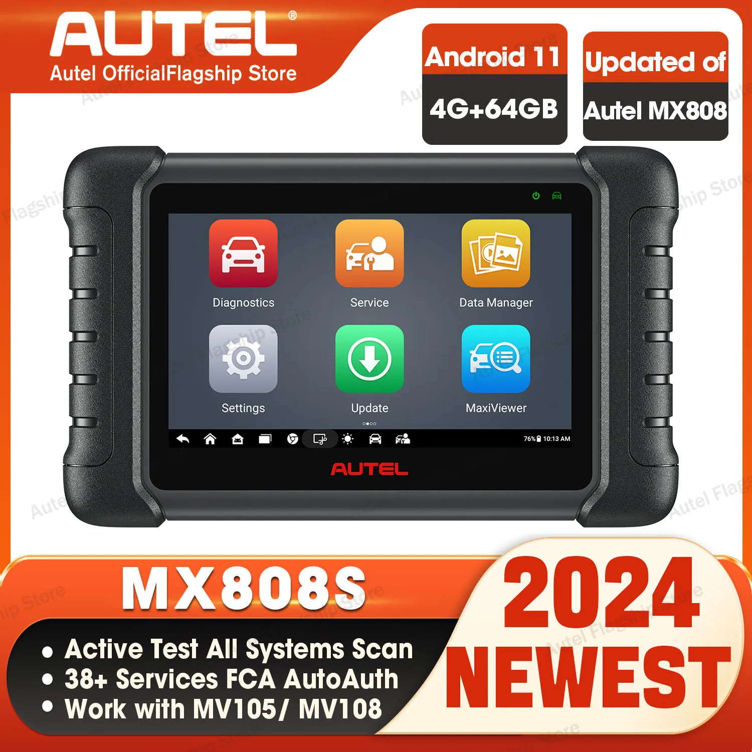 2024-Autel-MaxiCheck-MX808S-OBD2-Scanner-Bi-directional-Control-Scan ...