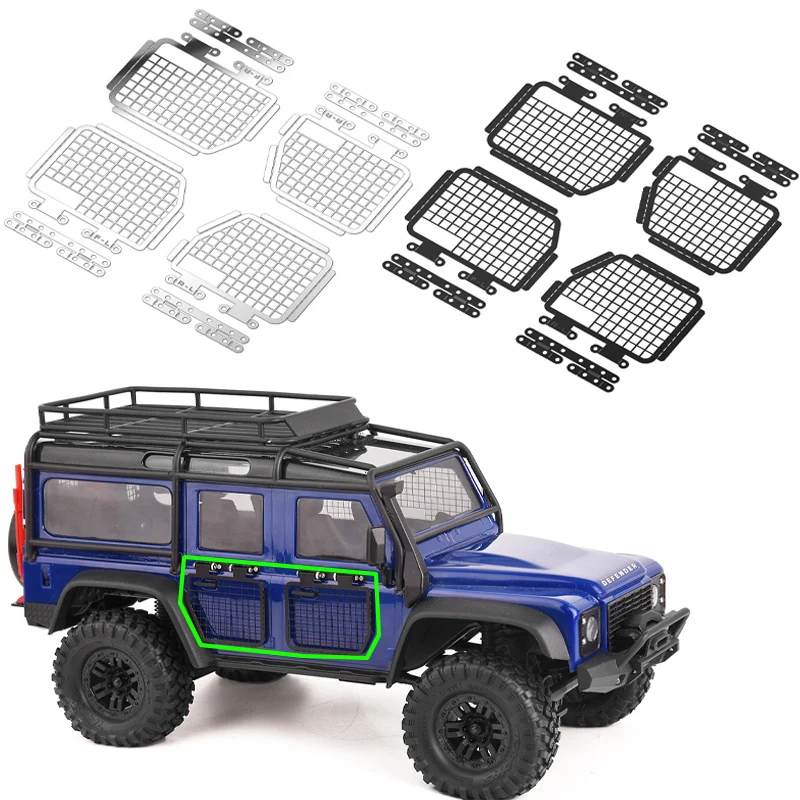 Simulated Stainless Steel Folding Side Window Mesh for 1/18 RC Crawler ...