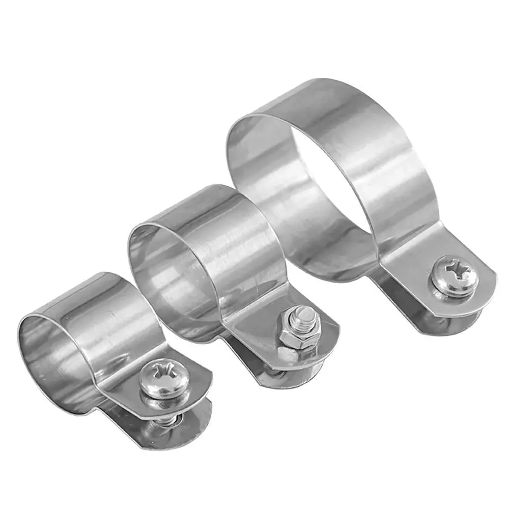 304-Stainless-Steel-Hose-Clamp-Dia-10mm-60mm-Ohmic-Grounding-Clip-Pipe ...