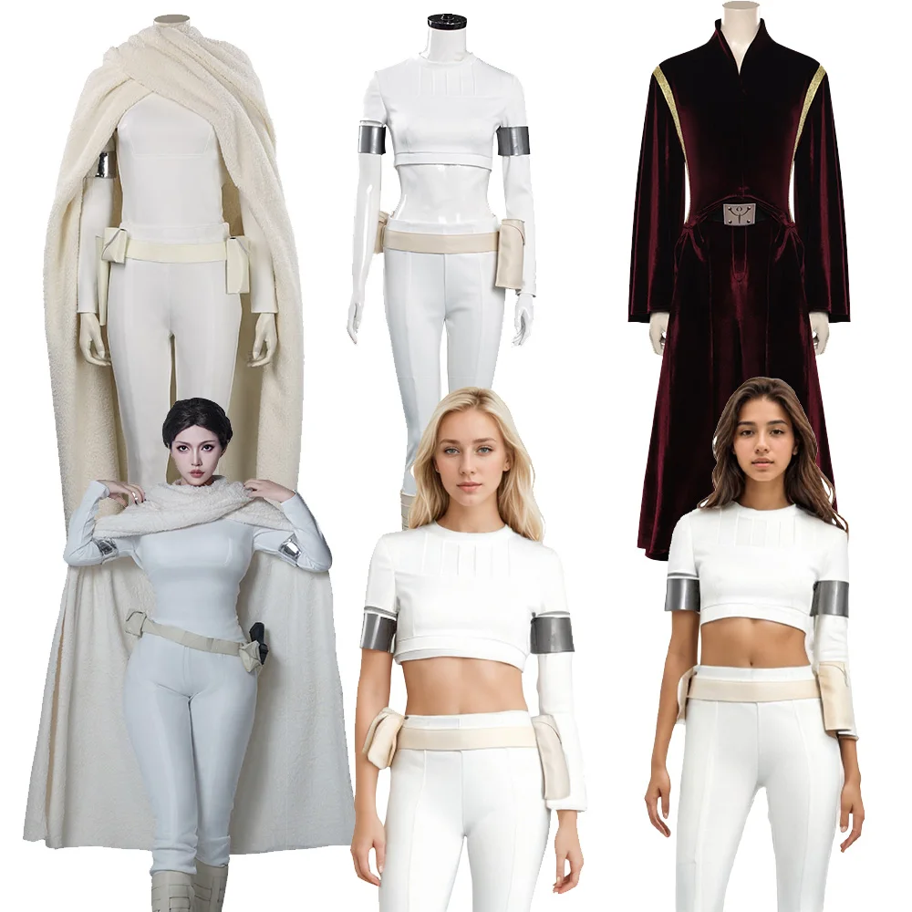 Women-Padme-Cosplay-Amidala-Costume-Dress-Cloak-Fantasia-TV-Battle ...