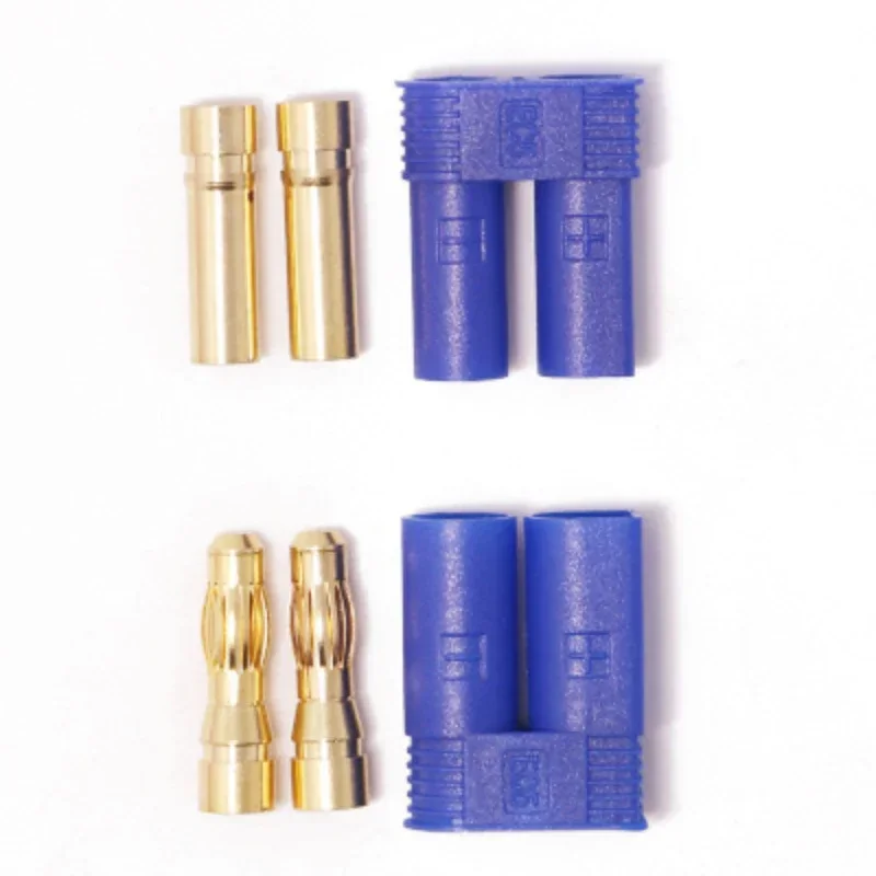 1-Pair-EC5-connector-kit-male-and-female-Bullet-Gold-Plated-Banana-Plug ...