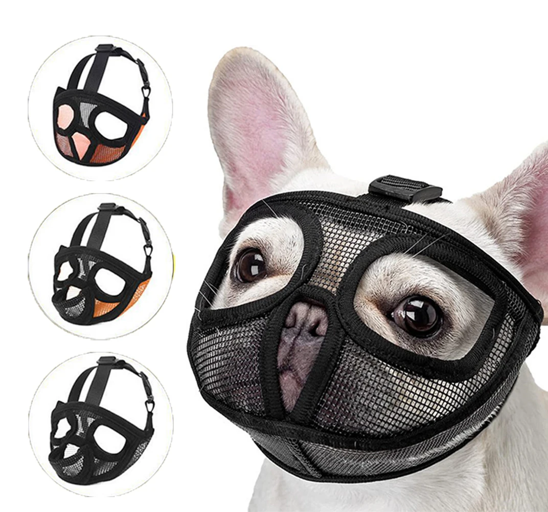 Bozales-para-perros-y-mascotas-bozal-ajustable-de-Bulldog-Franc-s ...
