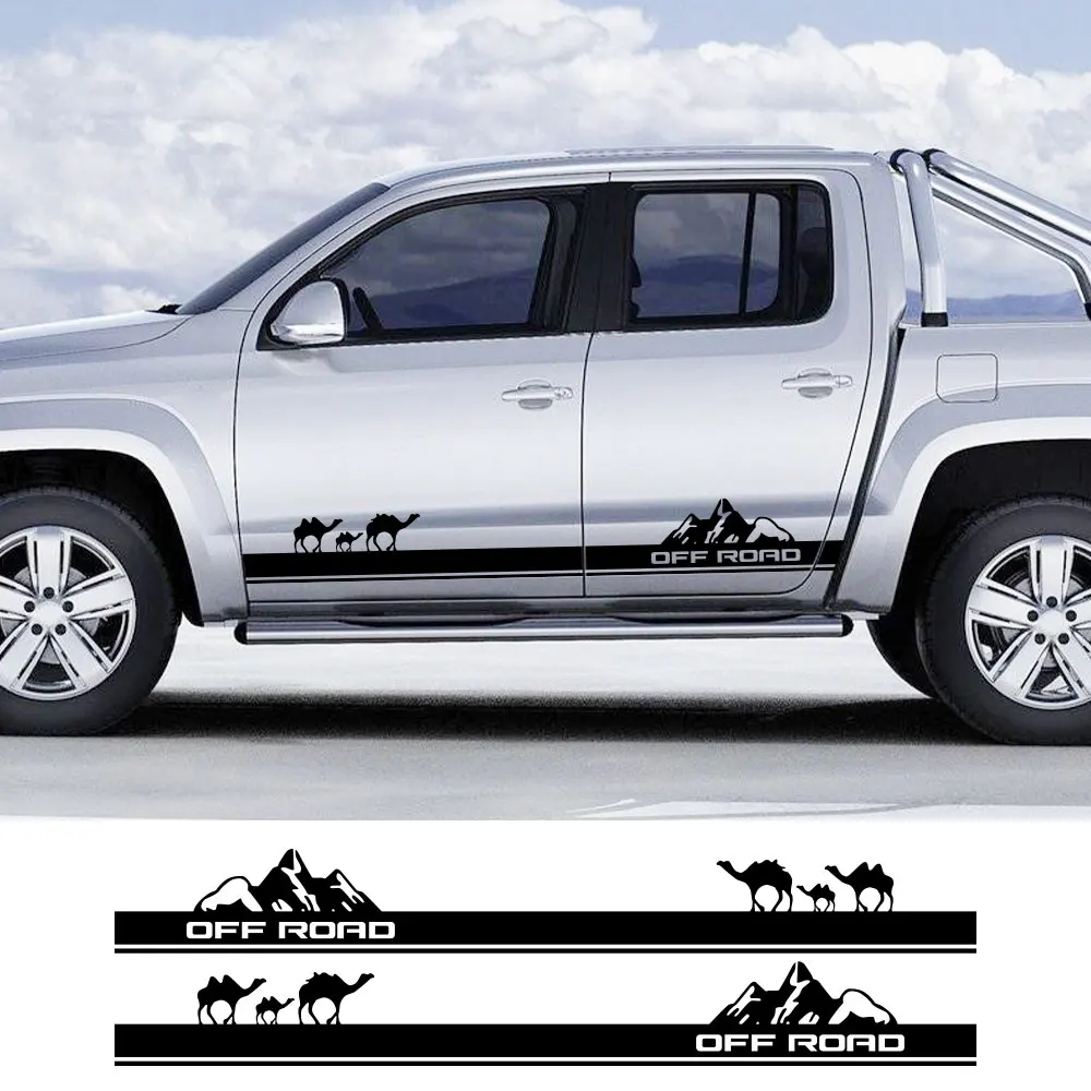 For-Volkswagen-Amarok-V6-2012-2013-Pickup-Door-Side-Skirt-Stripe ...