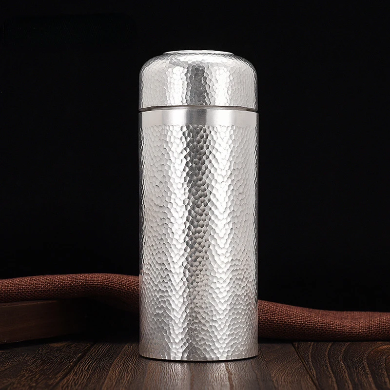 High-grade-Luxury-Pure-Silver-Cup-999-Coffee-Tea-Mugs-Handmade-Hammer ...