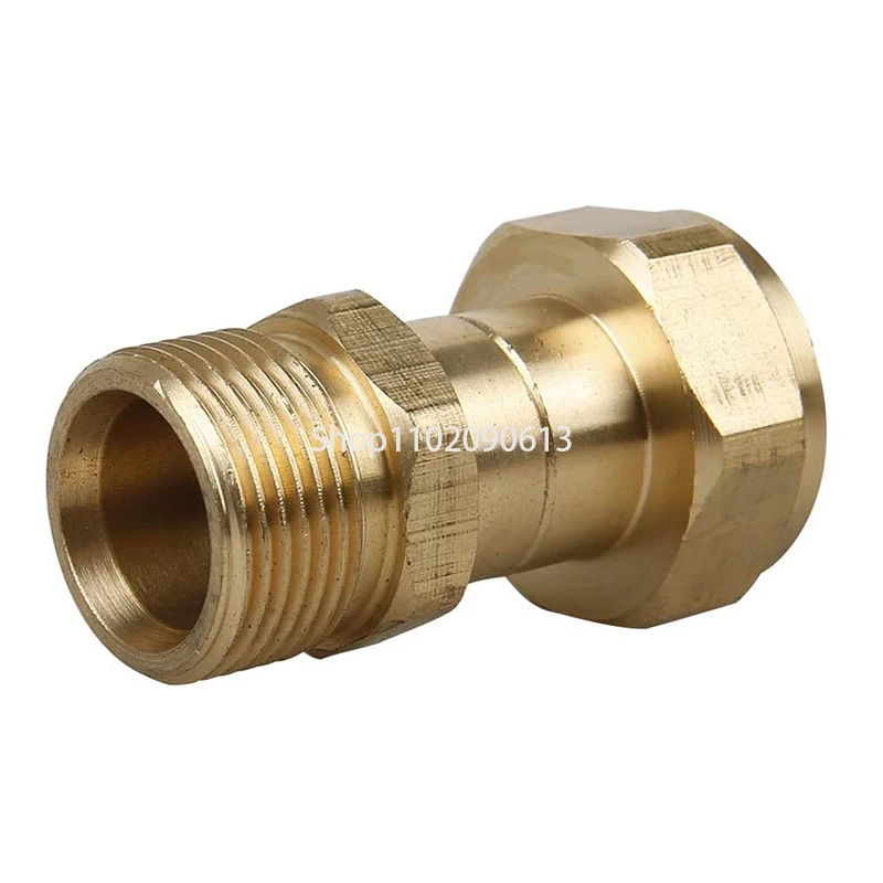 Brass-High-Pressure-Washer-Swivel-Joint-Connector-Hose-Fitting-M22-14mm ...