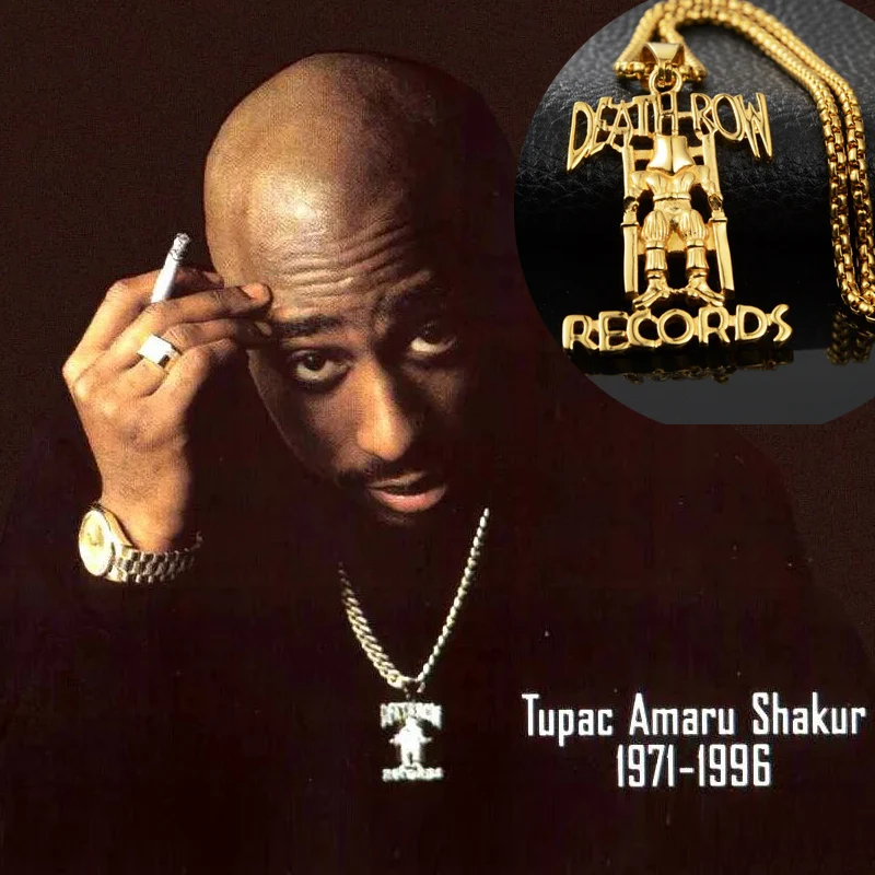 New-Rap-TUPAC-DEATH-ROW-Chain-Mens-Necklace-Hip-Hop-Nightclub-Stainless ...