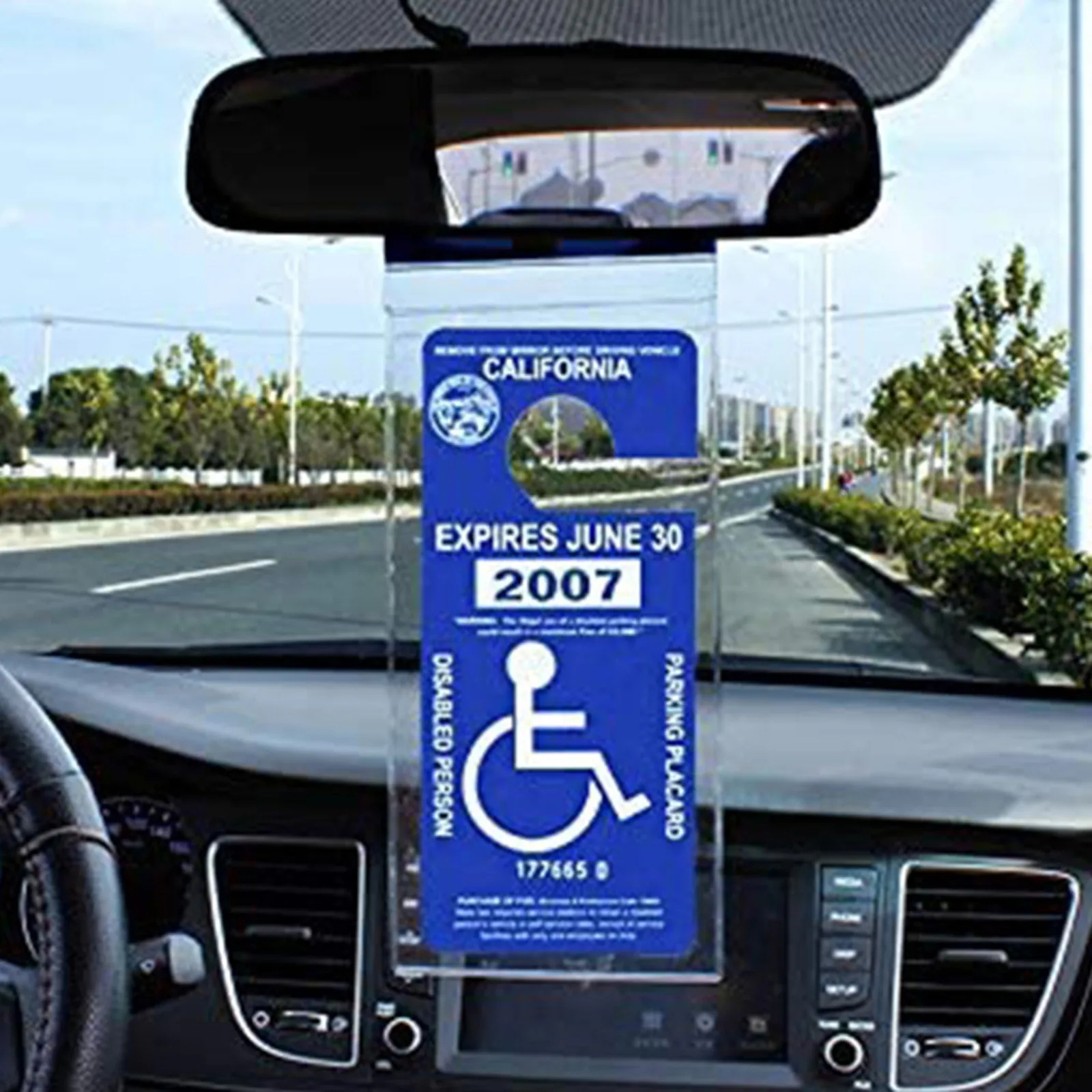 Handicap-Placard-Holder-For-Auto-Ultra-Transparent-Parking-Sign-Holder ...