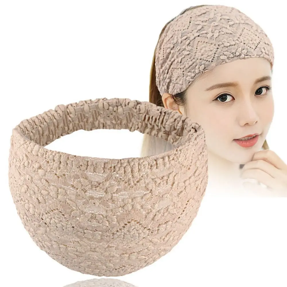 Non-Slip-Mesh-Flower-Headband-Personality-Korean-Style-Hair-Hoop-Wide ...