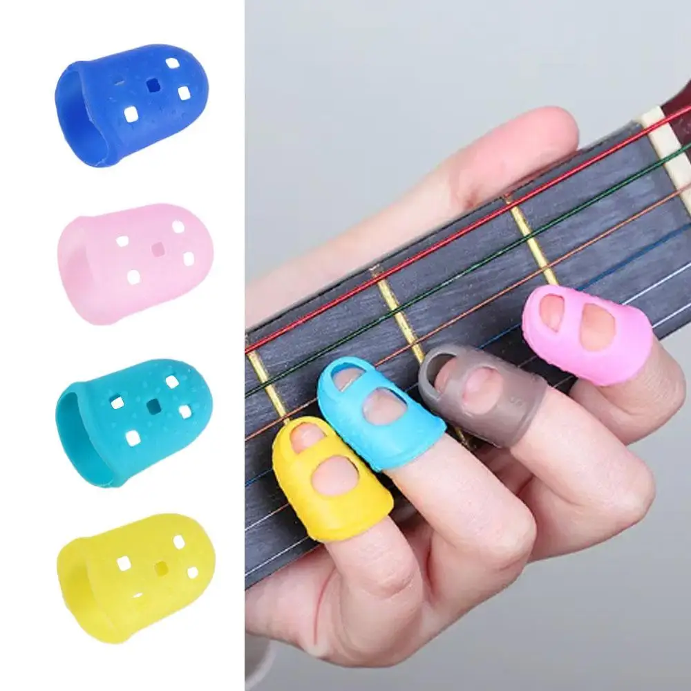 4pcs-set-Non-Slip-Guitar-Fingertip-Protectors-DIY-Craft-Glove-Rubber ...
