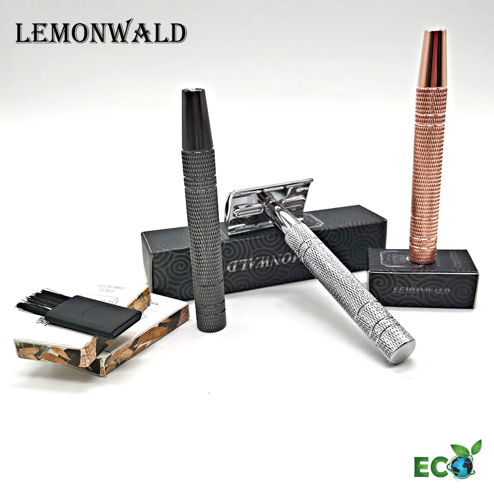 Lemonwald Men Razors Handle, Safety Razor Handle, Zinc Alloy Handle ...