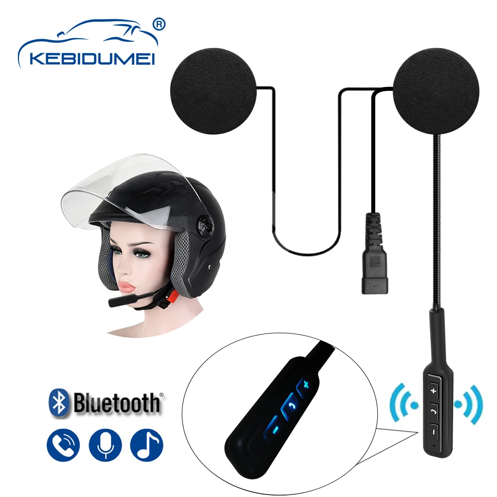 Kebidumei Bluetooth5.0 Speaker Moto Helmet Headset Ultra-Thin ...
