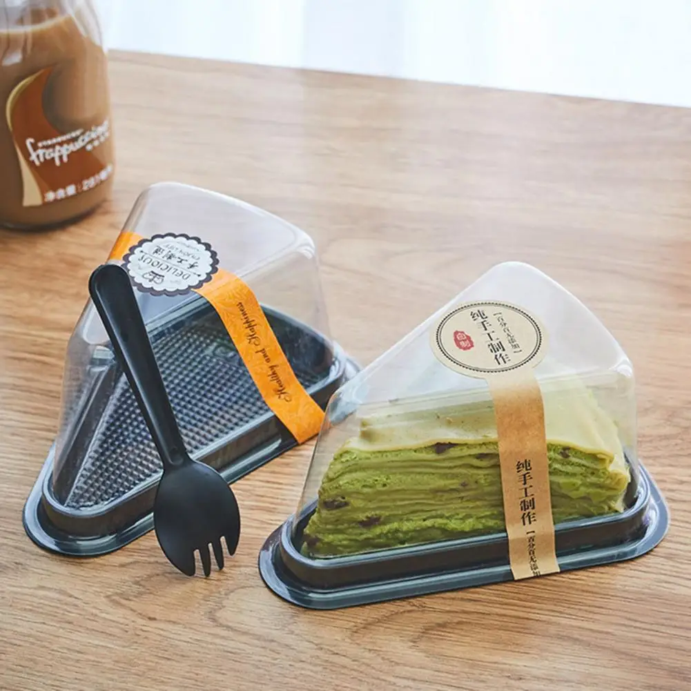 50Pcs-Cake-Slice-Boxes-Useful-Cake-Slice-Containers-Plastic-Cakes-Boxes ...