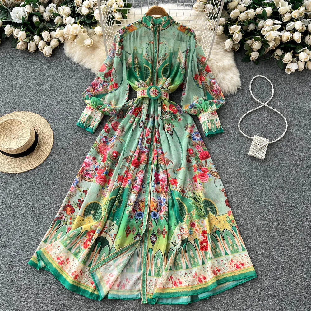 Banulin-2022-Summer-Holiday-Beach-Chiffon-Flowy-Dress-Women-s-Stand ...