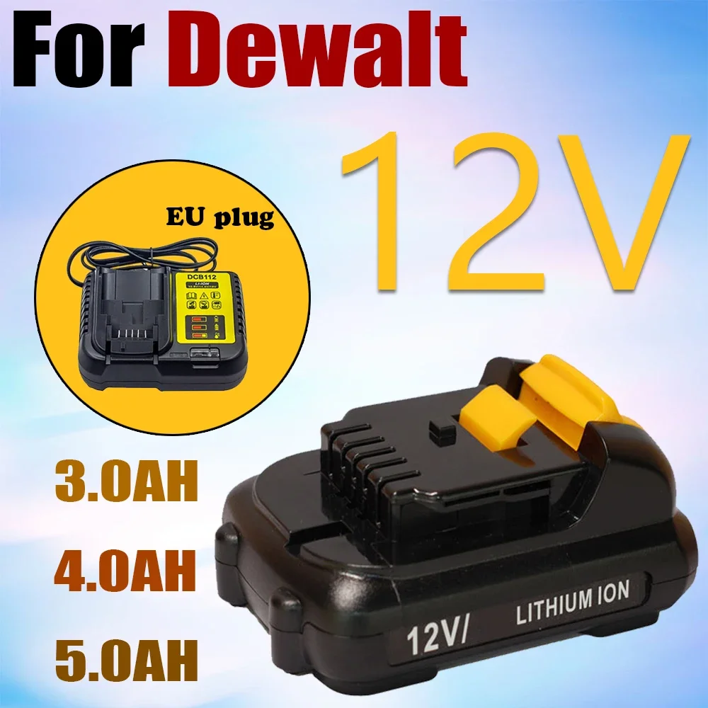 For-DEWALT-10-8V-12V-Battery-3-4-5Ah-for-DCB120-DCB122-DCB125-10-8V ...